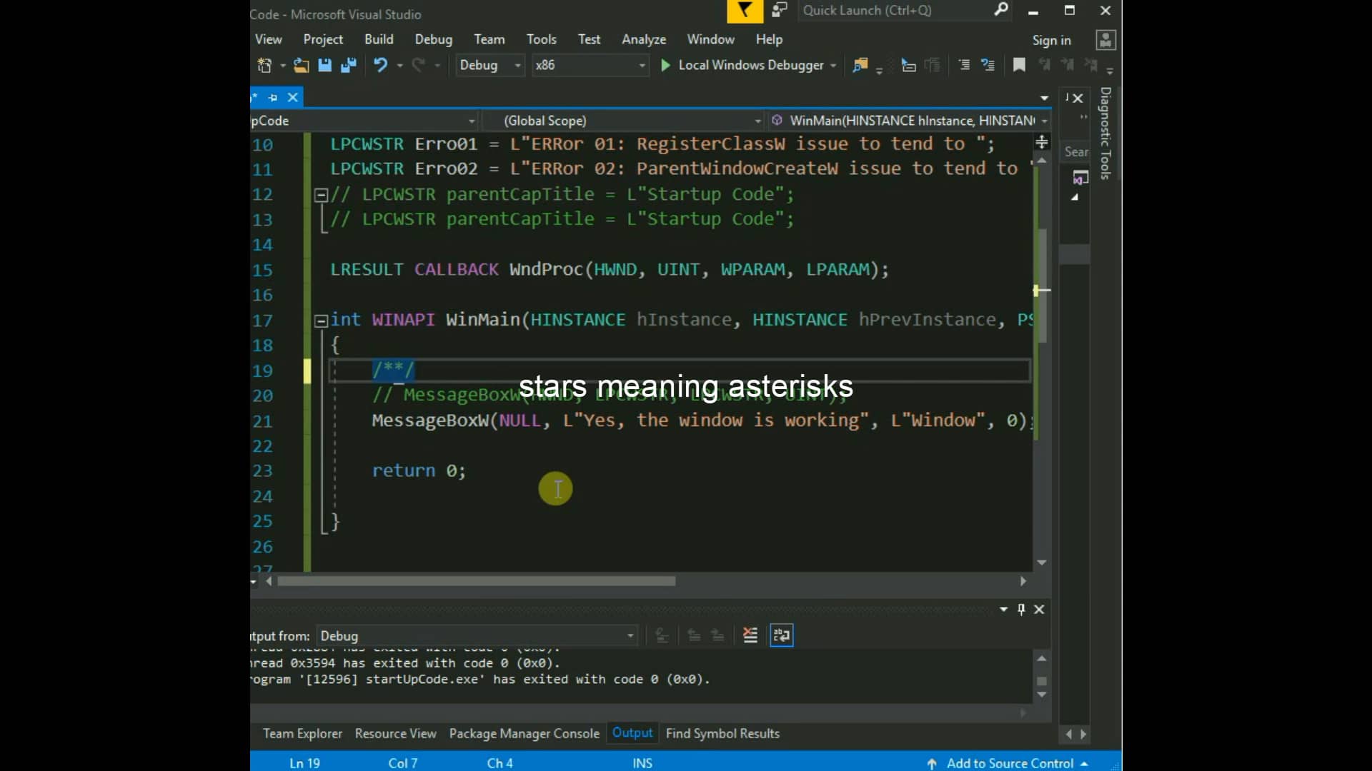 Win32 API C++ Tutorial - MessageBoxW Main - 4 - Ebonygeek45 on Vimeo