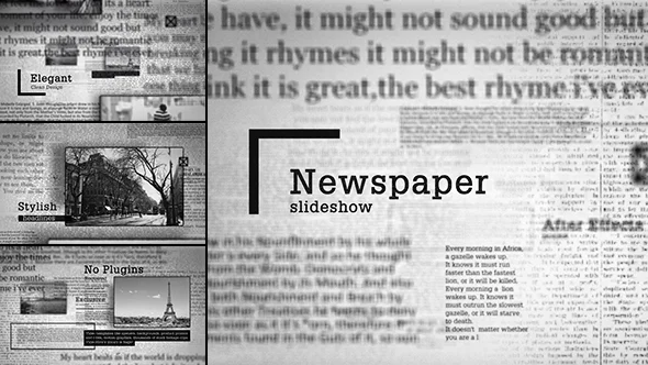 Newspaper Slideshow Motion Graphics on Vimeo