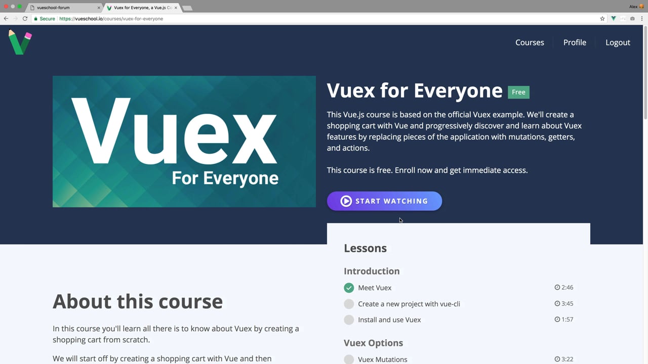 Migrating to Vuex - A Vue.js Lesson From our Vue.js Course: The... Migrating to Vuex - A Vue.js Lesson From our Vue.js Course: The...