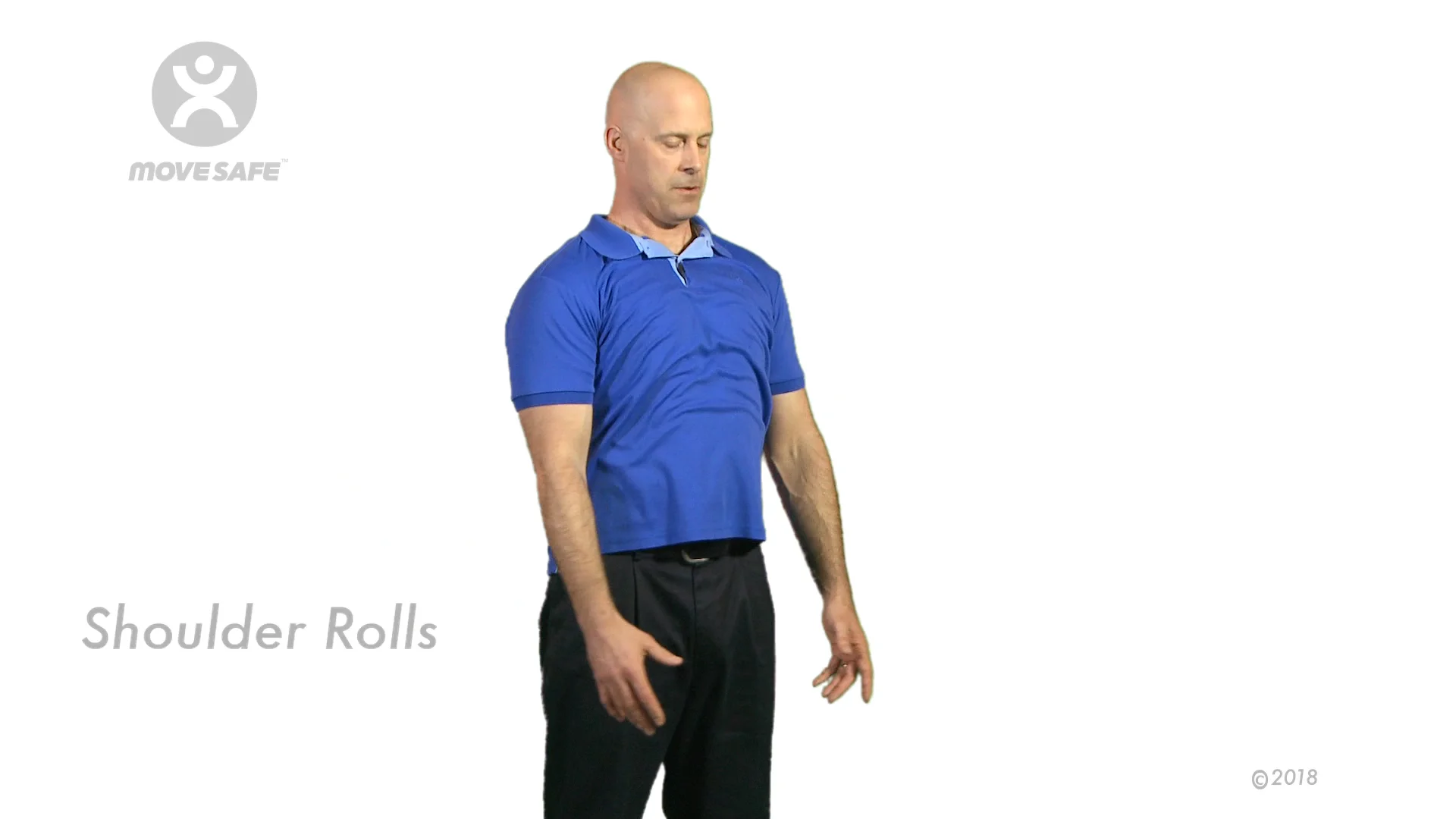 Upper Back Exercise Program - Warm-Up Series - Shoulder Rolls on Vimeo