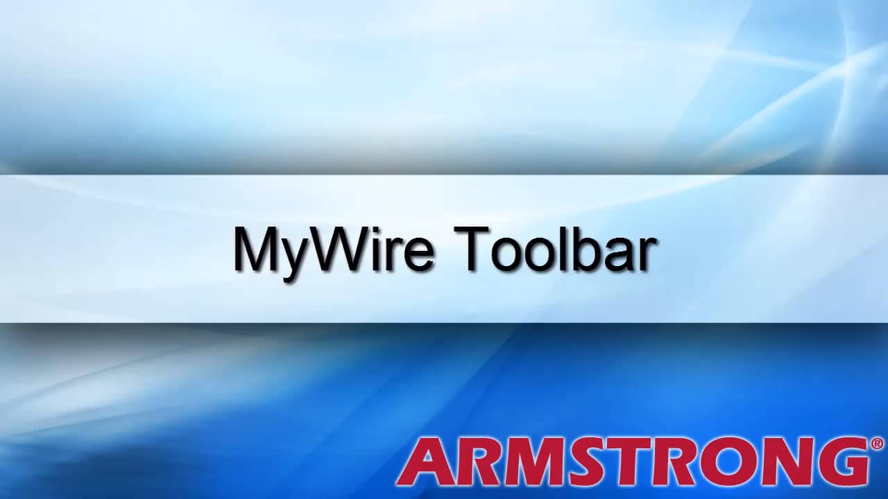 MyWire Toolbar on Vimeo