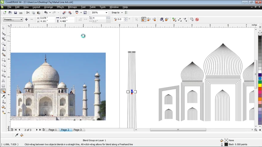 Art of Taj Mahal in Corel Draw on Vimeo
