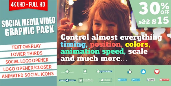 Social Media Video Graphic Pack Motion Graphics on Vimeo