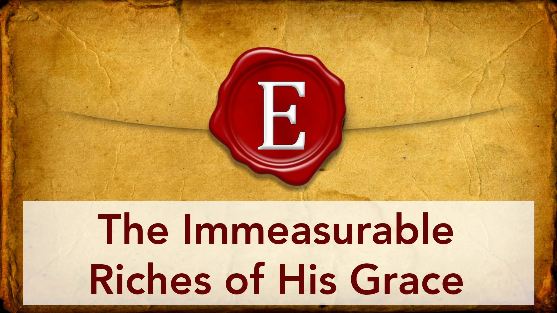 The Immeasurable Riches of His Grace on Vimeo