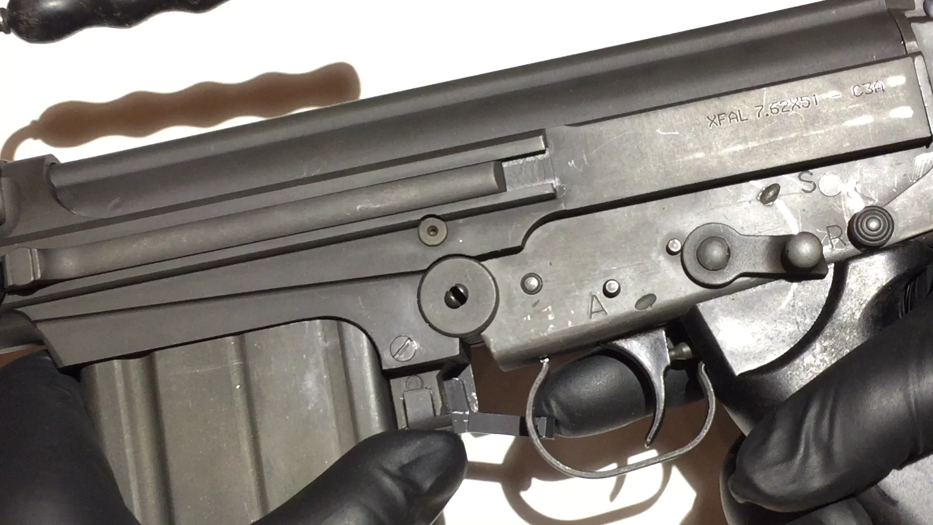 FAL Locking Magazine Release Device