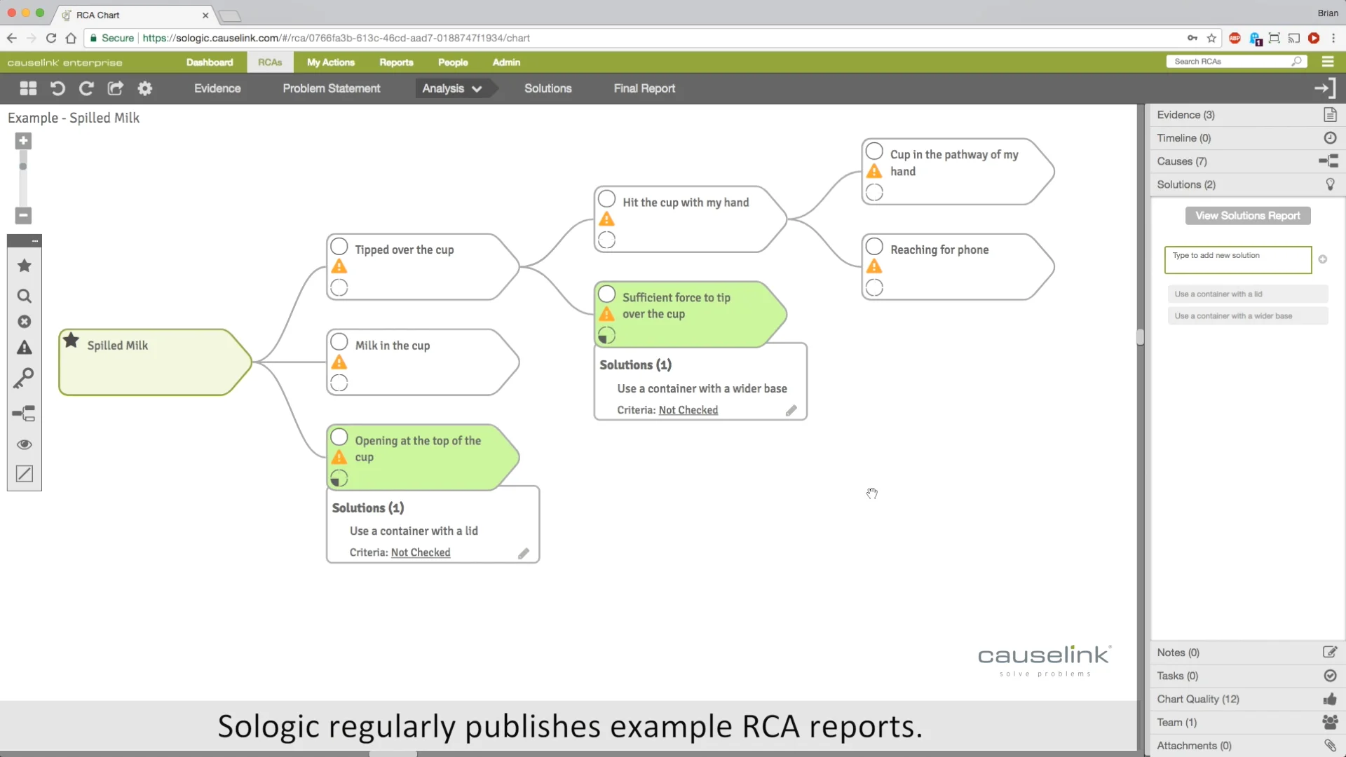 Learn to Build a Cause and Effect Chart Using the Sologic Method