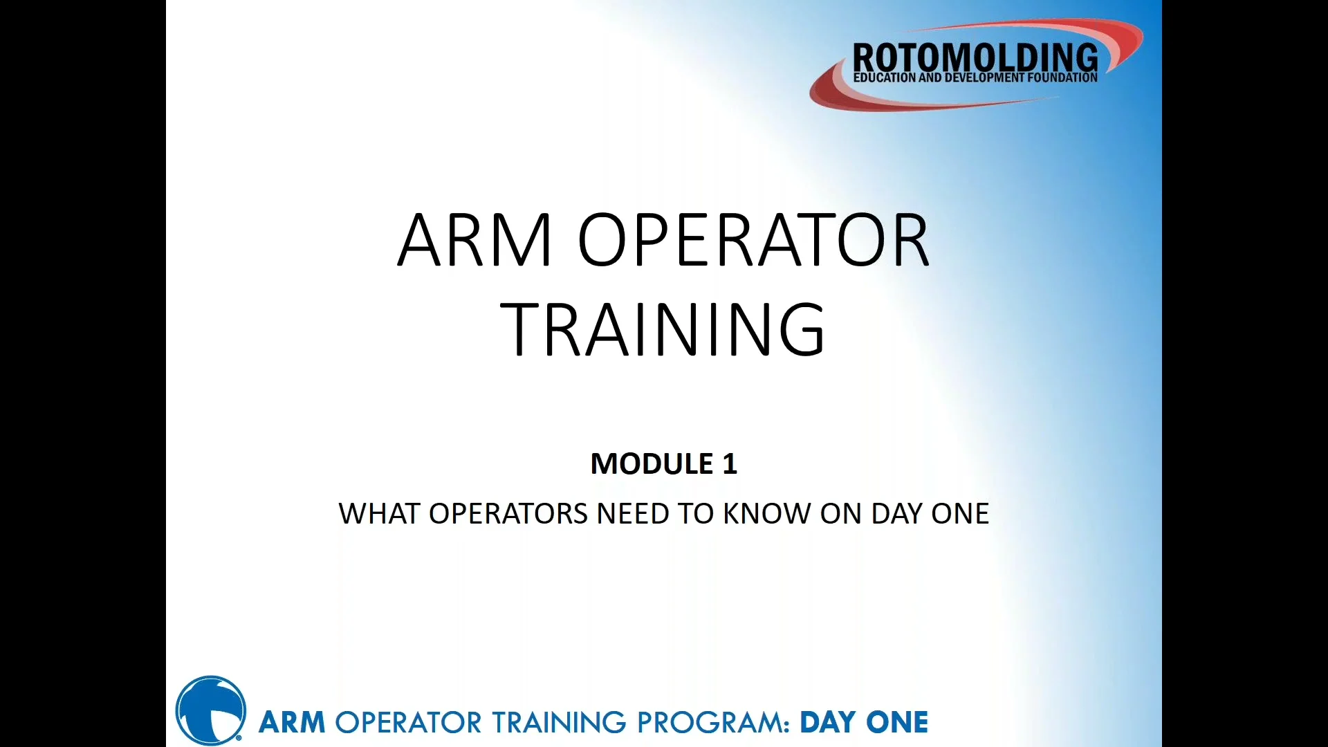 What To Know on Day One - Introduction