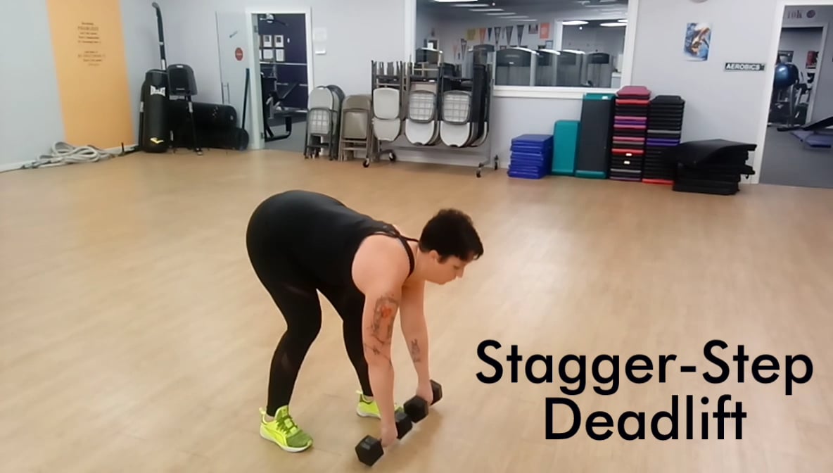 Stagger-Step DB Deadlift on Vimeo