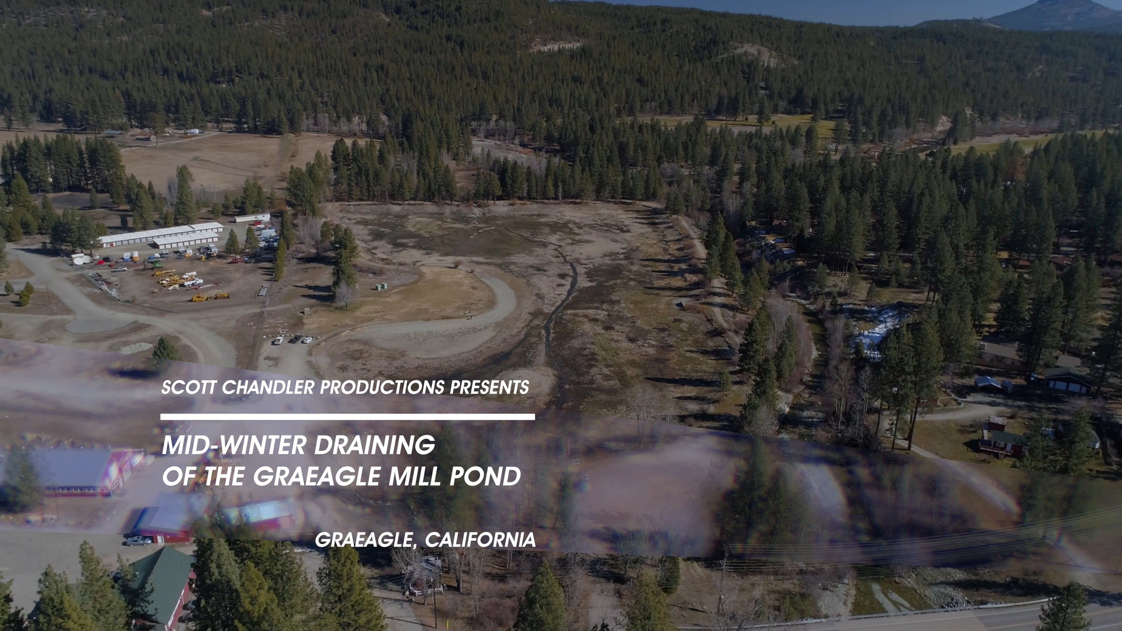 Mid-Winter Draining of the Graeagle Mill Pond (4K) on Vimeo