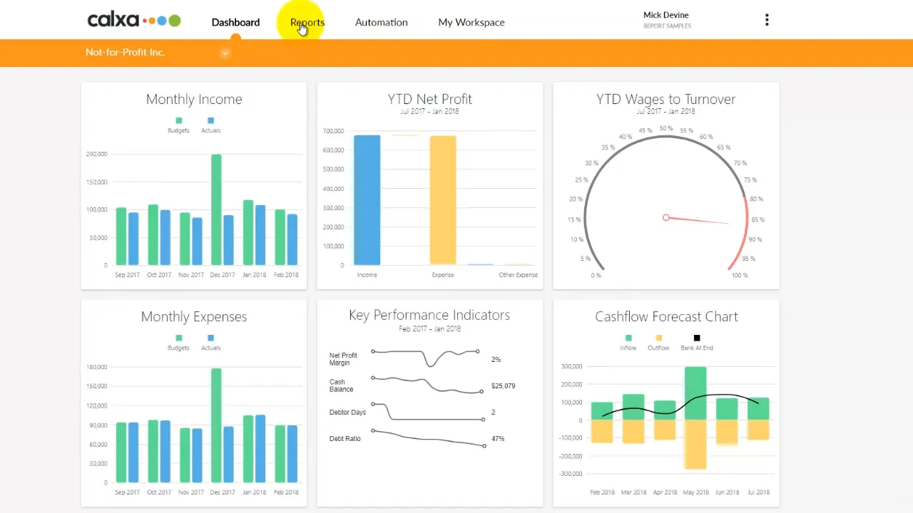 Calxa Online Reporting App on Vimeo