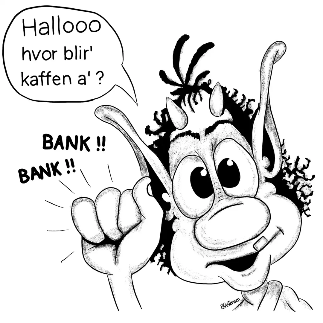 #Skærmtrolden #Hugo - #Hallooo hvor blir kaffen a