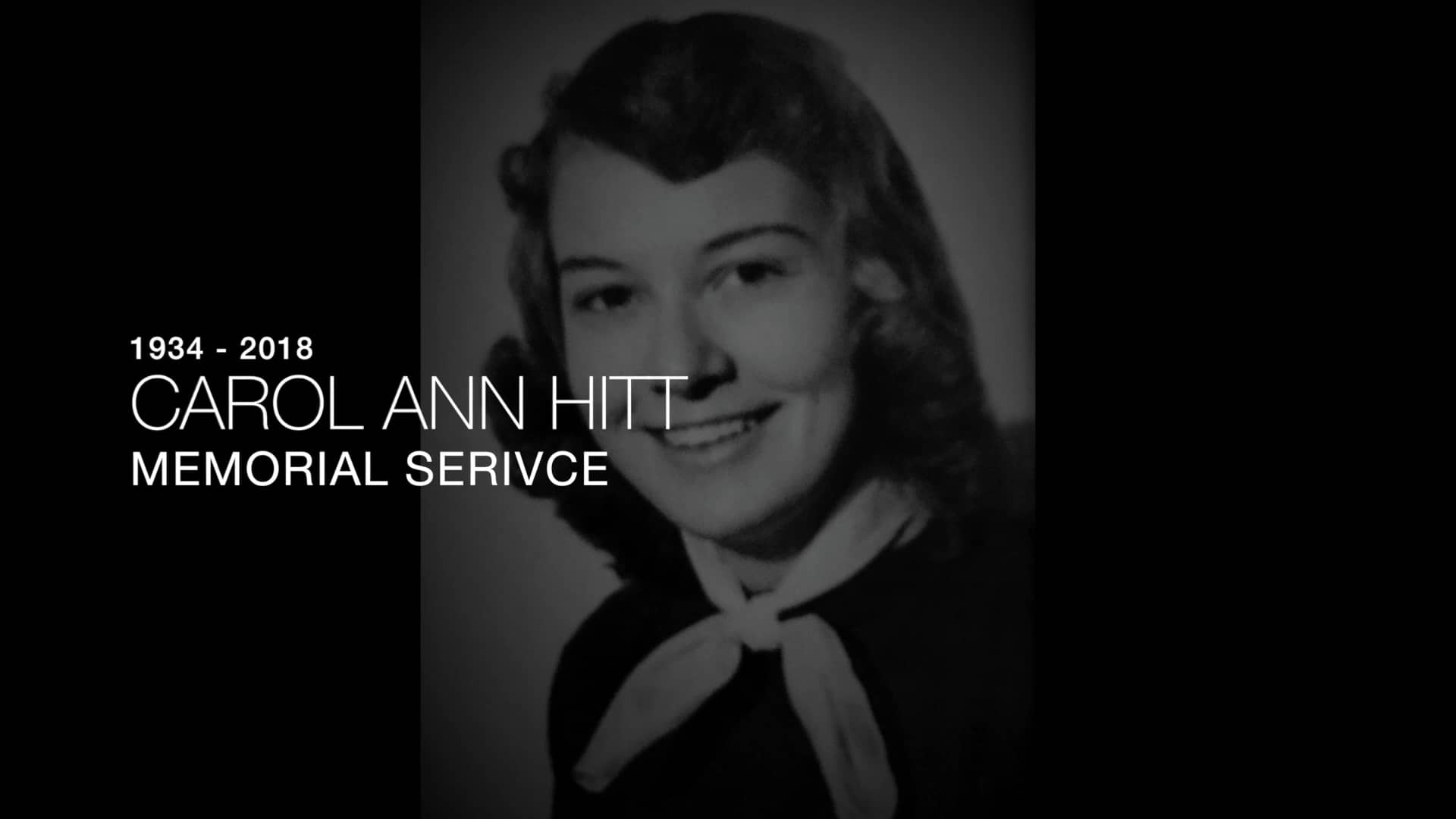 Carol Ann Hitt Memorial - Part 1 on Vimeo