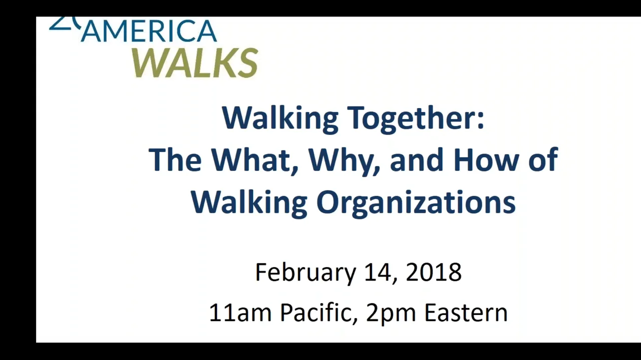 Walking Together: The What, How, and Why of a Walking Organization on Vimeo