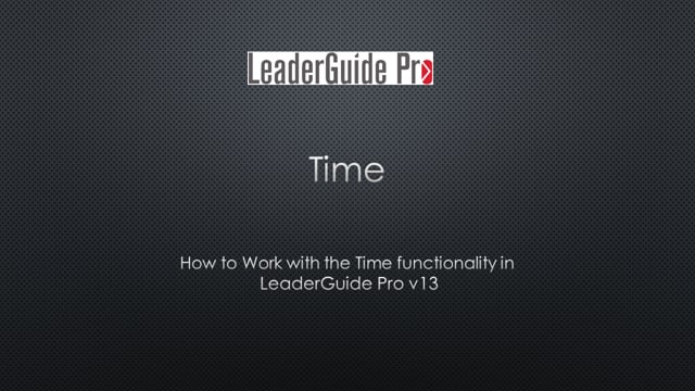 Help Videos on the LeaderGuide Pro Ribbon — Premier instructor-led ...