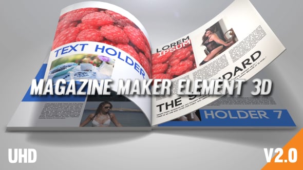 Magazine Maker Element 3D Motion Graphics on Vimeo