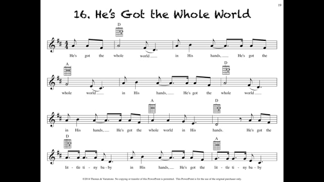He's Got the Whole World | MusicplayOnline