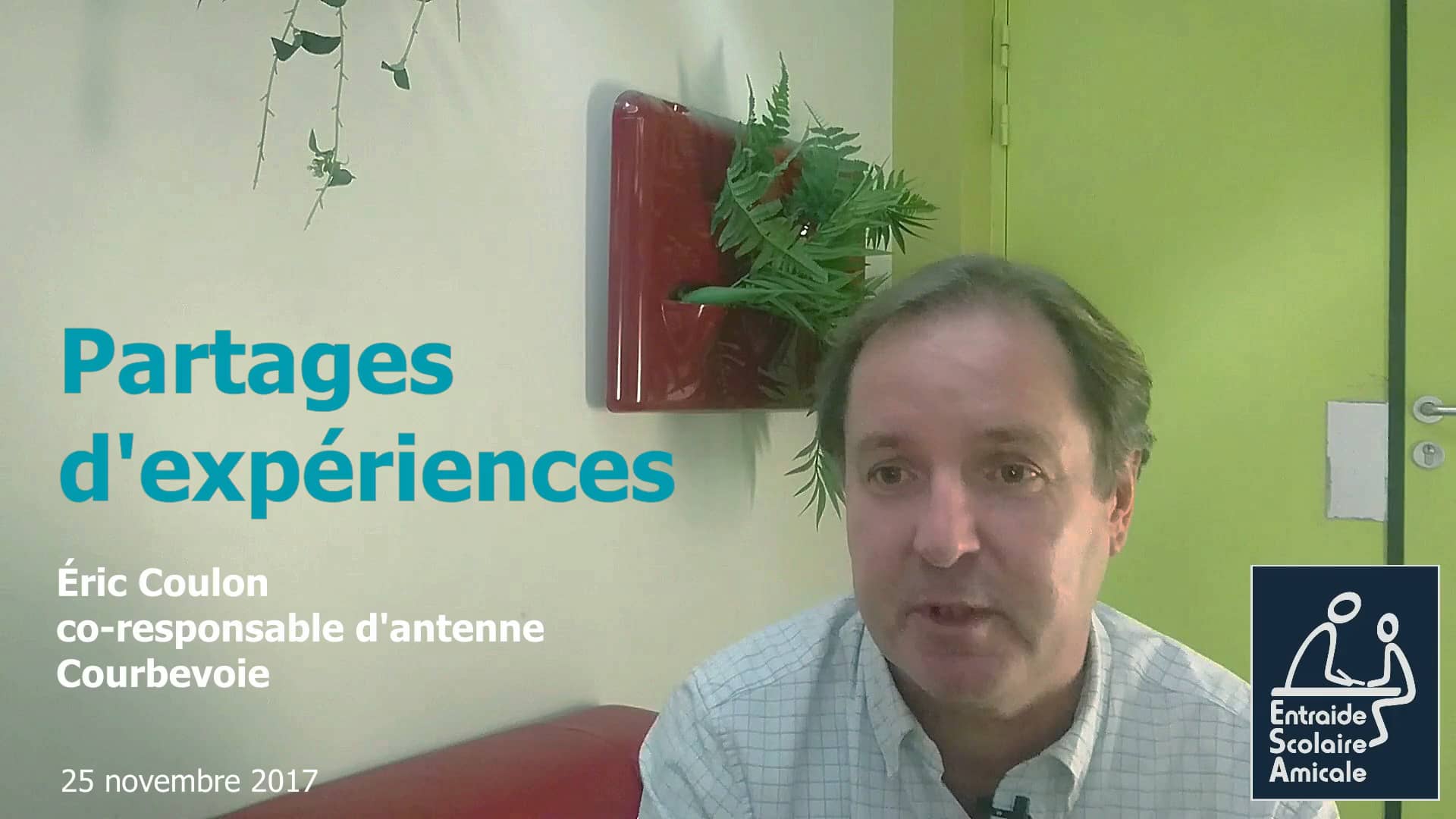 Entraide Scolaire Amicale : entretien avec Éric Coulon, co-responsable ...