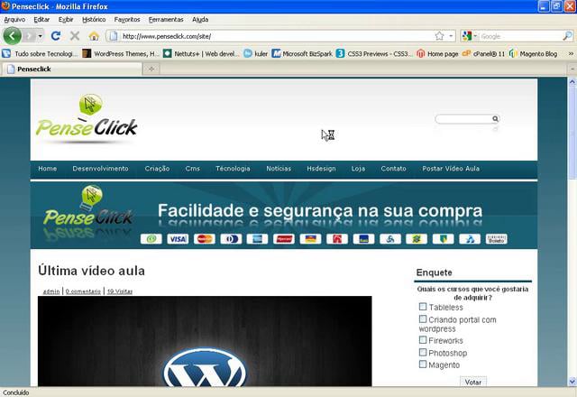 Customizando um tema em wordpress on Vimeo