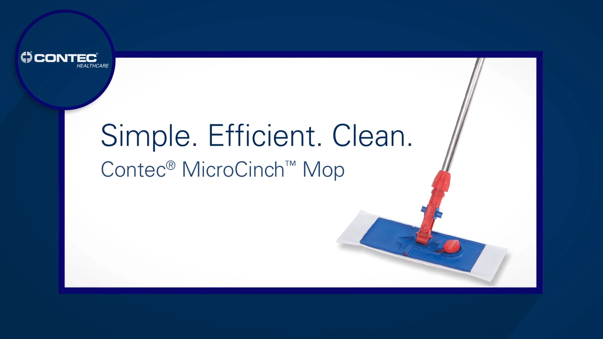 Cleanrooms - Contec | Contec MicroCinch Mop | 2018 Pharmacy Platinum Pages on Vimeo