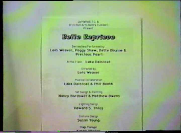 Split Britches - Belle Reprieve on Vimeo