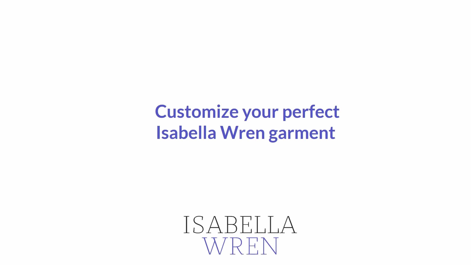 Easily Customize Your Garmets At Isabella Wren on Vimeo