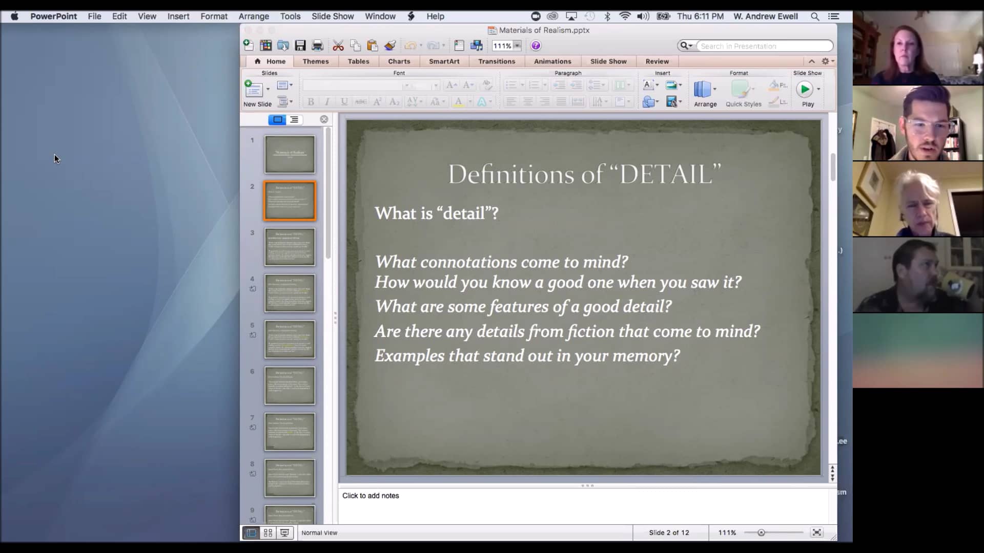Materials of Realism with W. Andrew Ewell on Vimeo