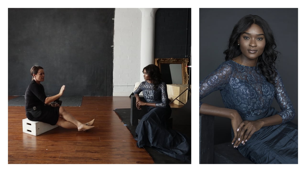The Recline With Tee - The Recline Pose - The Portrait System