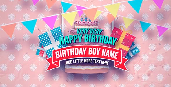 Happy Birthday Slideshow Motion Graphics on Vimeo