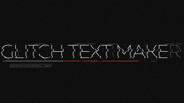 Glitch Text Maker Motion Graphics on Vimeo