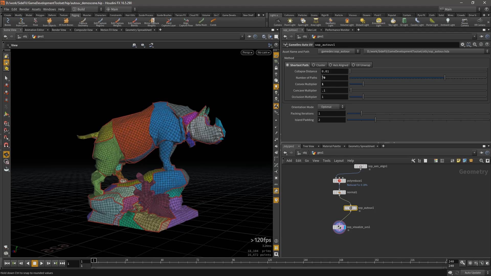Houdini Games Tools - Auto UV Update on Vimeo
