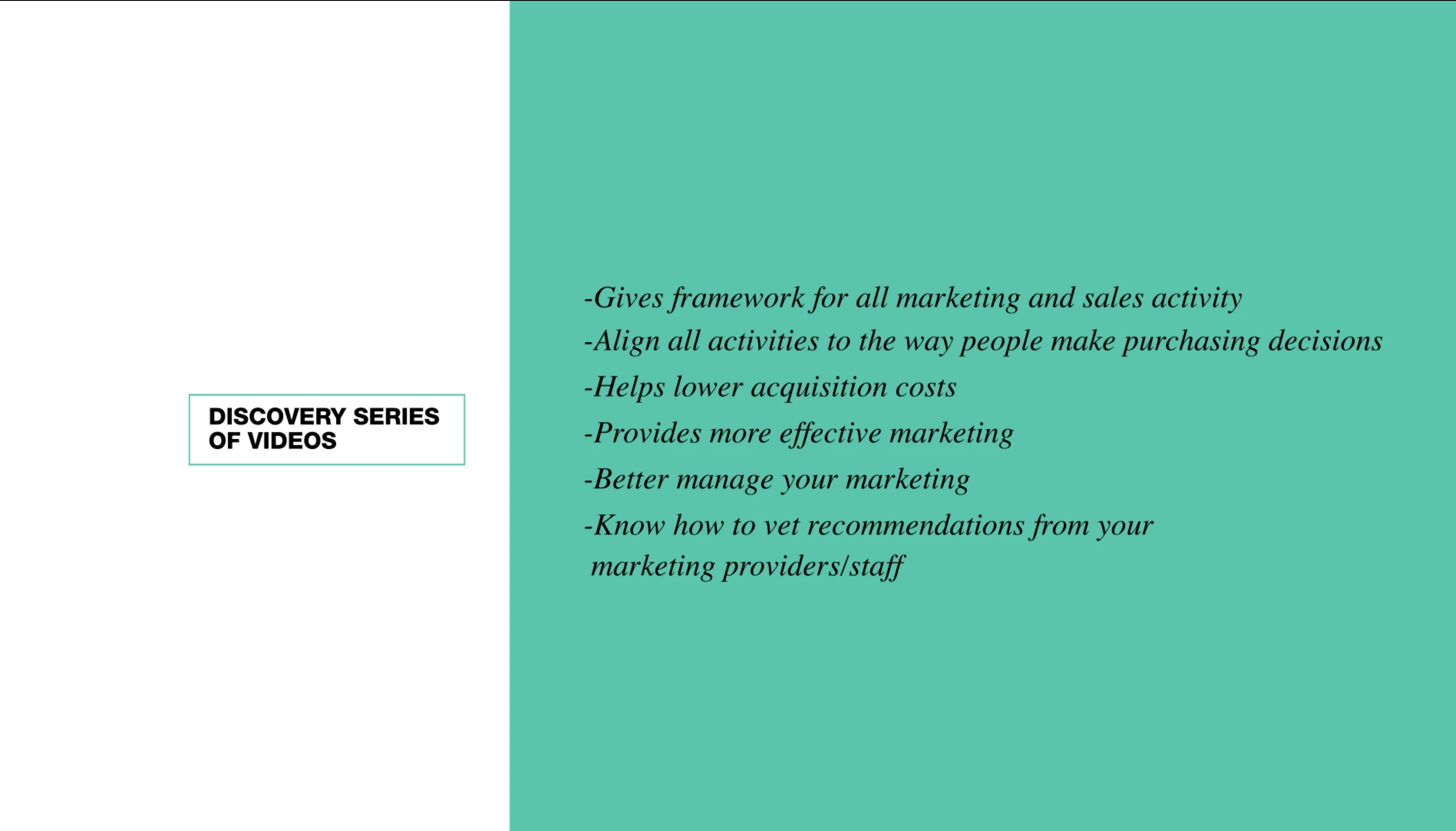 Discovery Video Series Introduction on Vimeo
