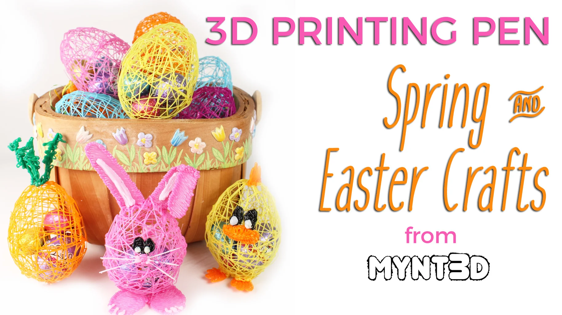 Easter Spring Crafts made with a 3D Printing Pen on Vimeo