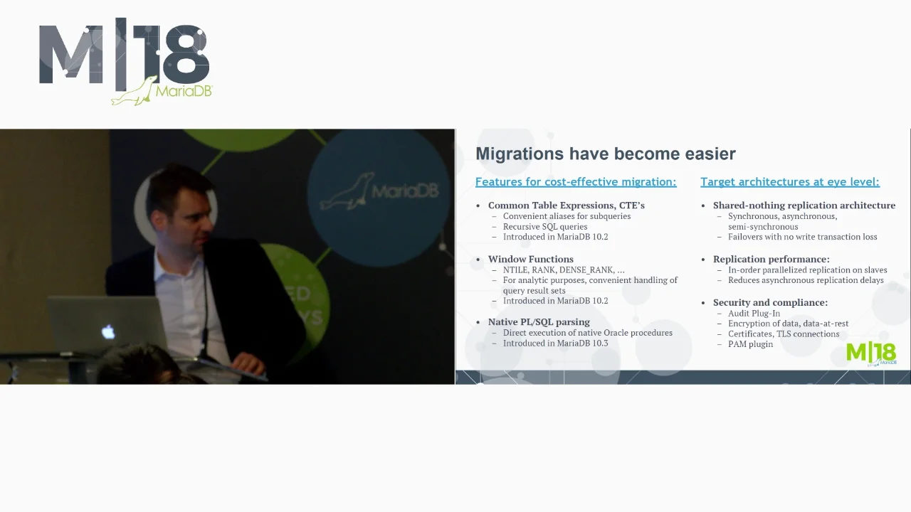 M18 Migrations from PLSQL and Transact-SQL on Vimeo