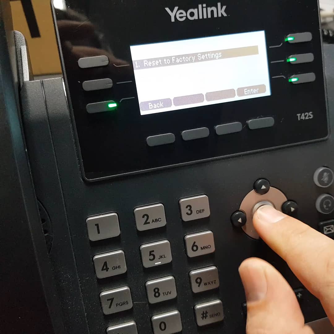 Factory Reset Yealink T42S on Vimeo