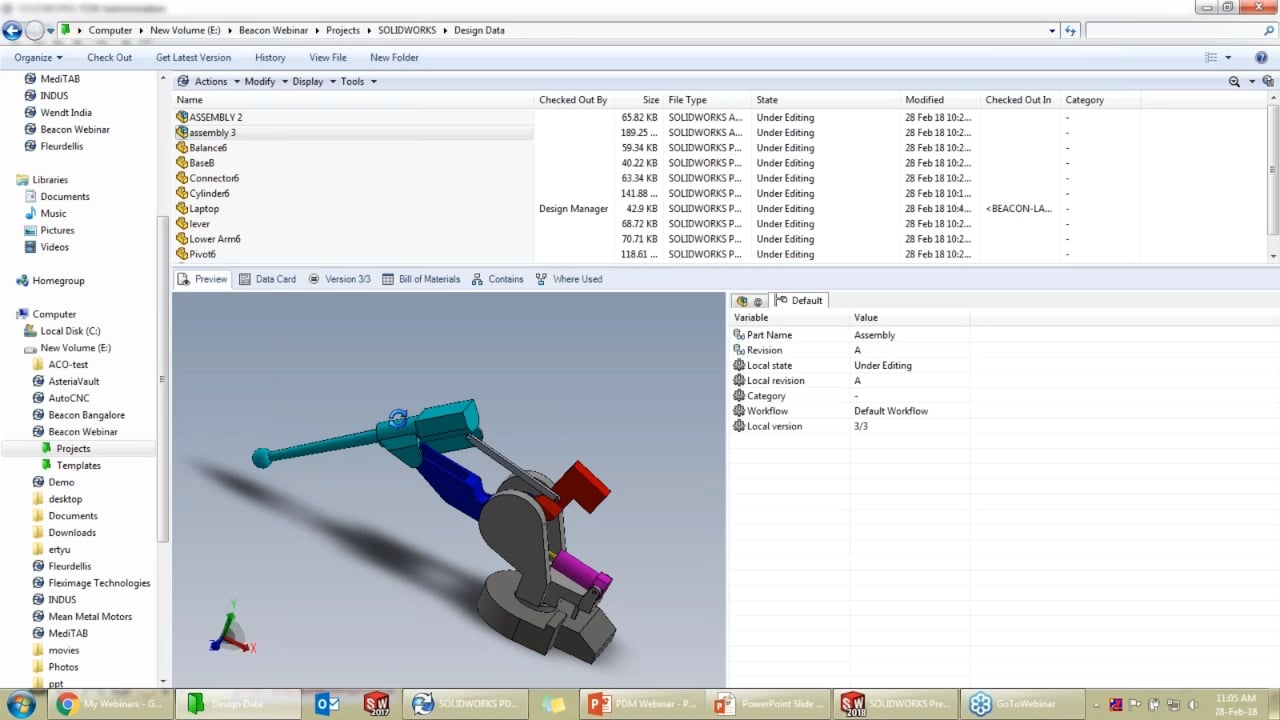 How to Organize your Files Using SOLIDWORKS PDM Software - BEACON on Vimeo