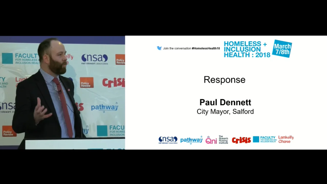 Homelessness in Greater Manchester - Paul Dennett, City Mayor, Salford ...