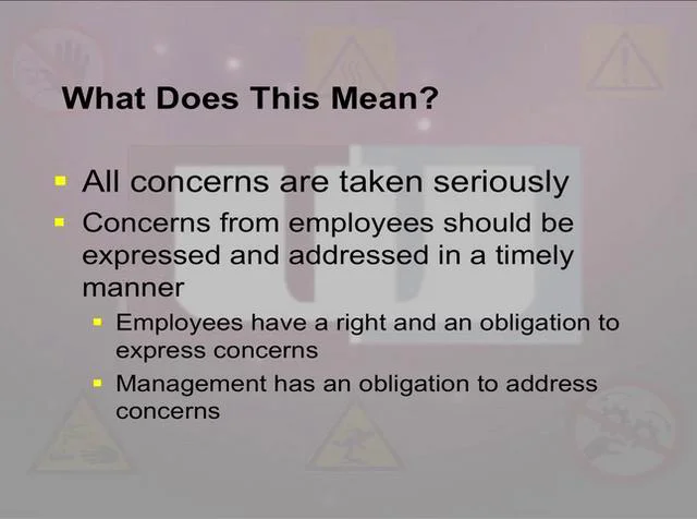 Safety Conscious Work Environment (SCWE) Presentation for Workers on Vimeo