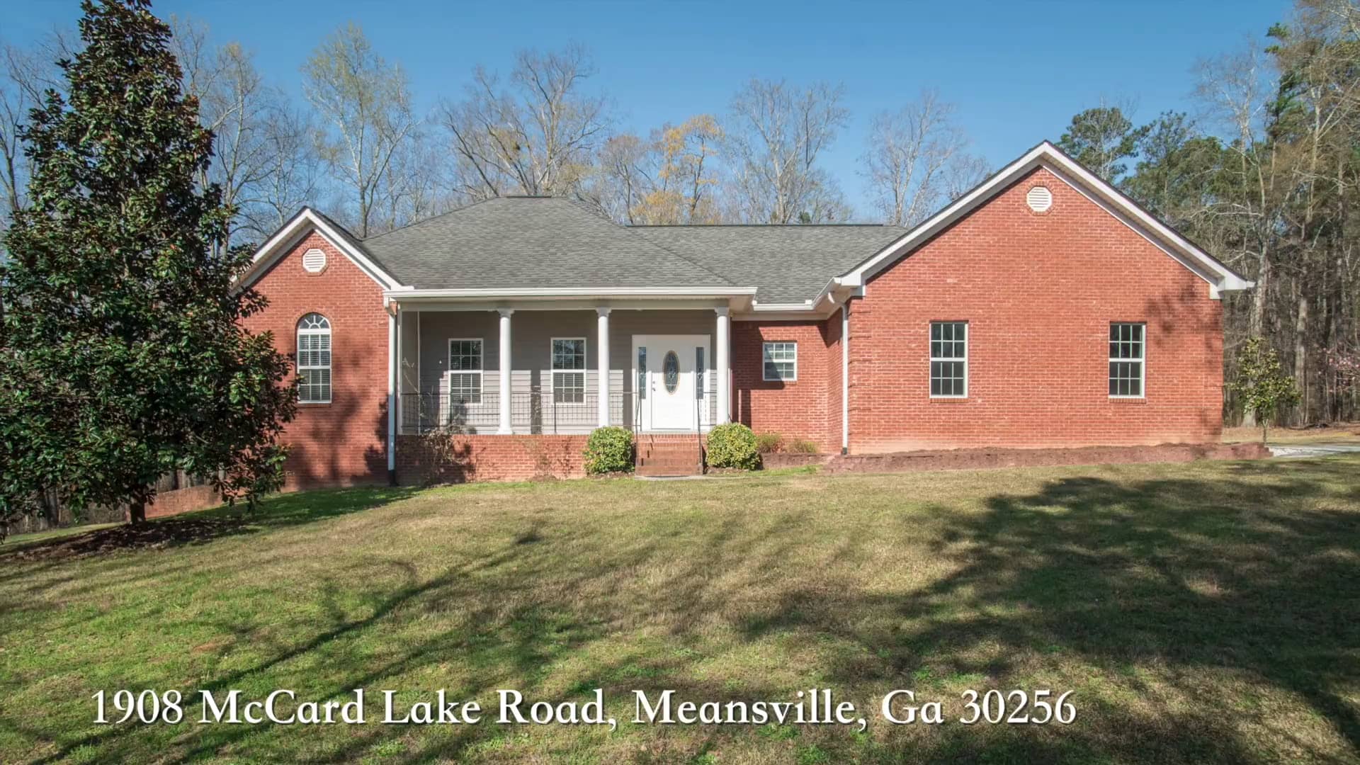 MLS Version - 1908 McCard Lake Road, Meansville, GA 30256 on Vimeo