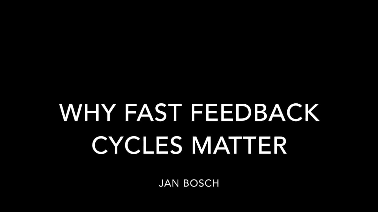 Why Fast Feedback Cycles Matter on Vimeo