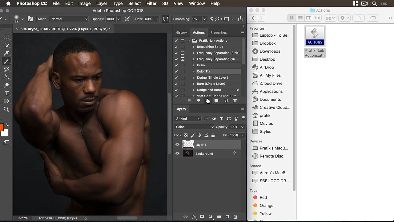 Actions - Pratik Naik’s Retouching Fundamentals - The Portrait System