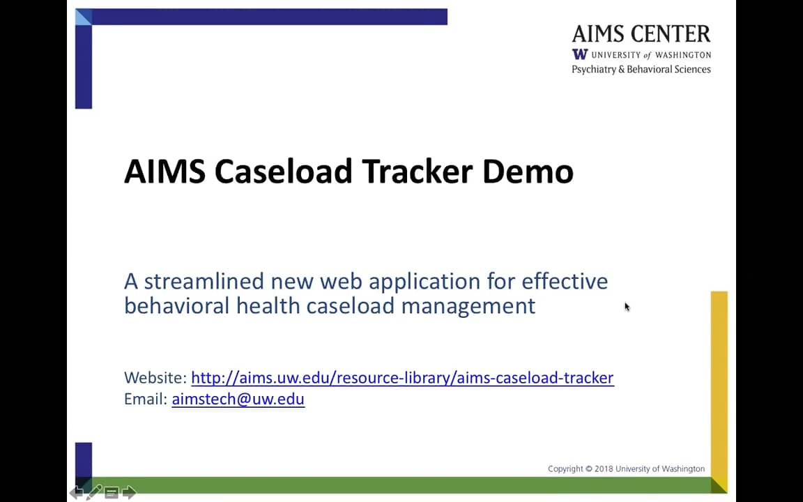 AIMS Caseload Tracker Demo on Vimeo