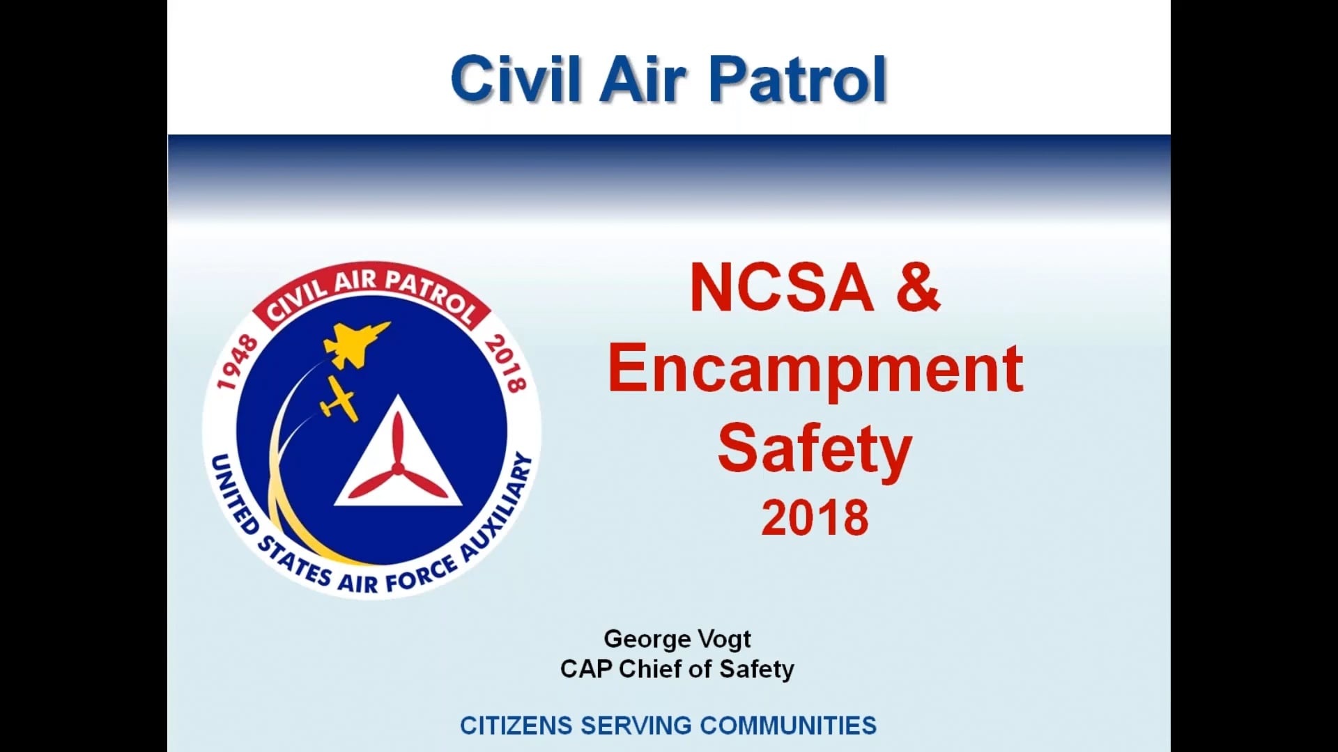 Cadet Programs NCSA & NFA Director Training Webinar #4 - Safety Dance ...