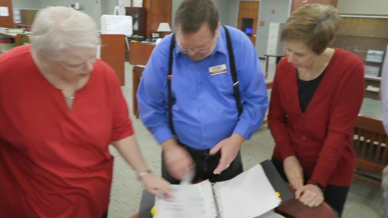 West Waco Library Receives Cemetery Maps on Vimeo