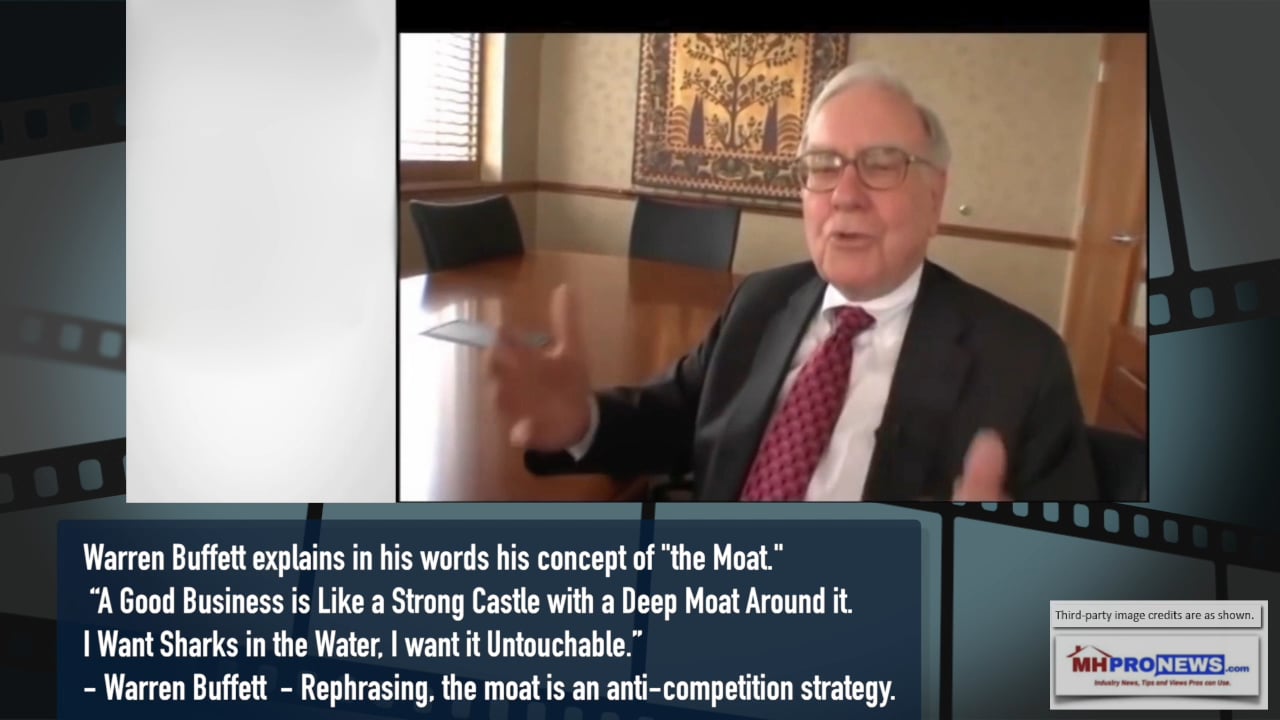 Warren Buffett, Berkshire Hathaway Chairman, “The Moat”, Competitive ...