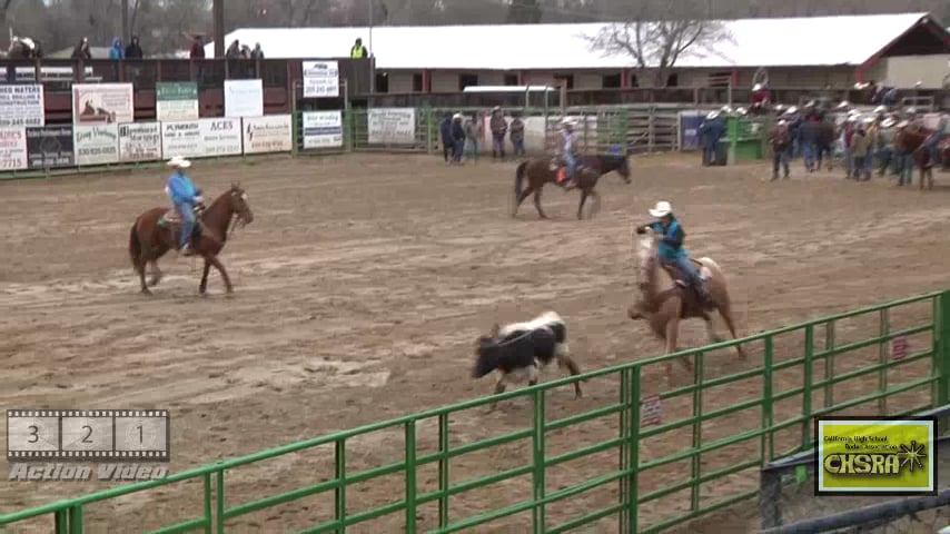 #67 NICOLE VASSALLO- ROOKI #144 ZANE PRATT DIST 9 - TEAM ROPING on Vimeo