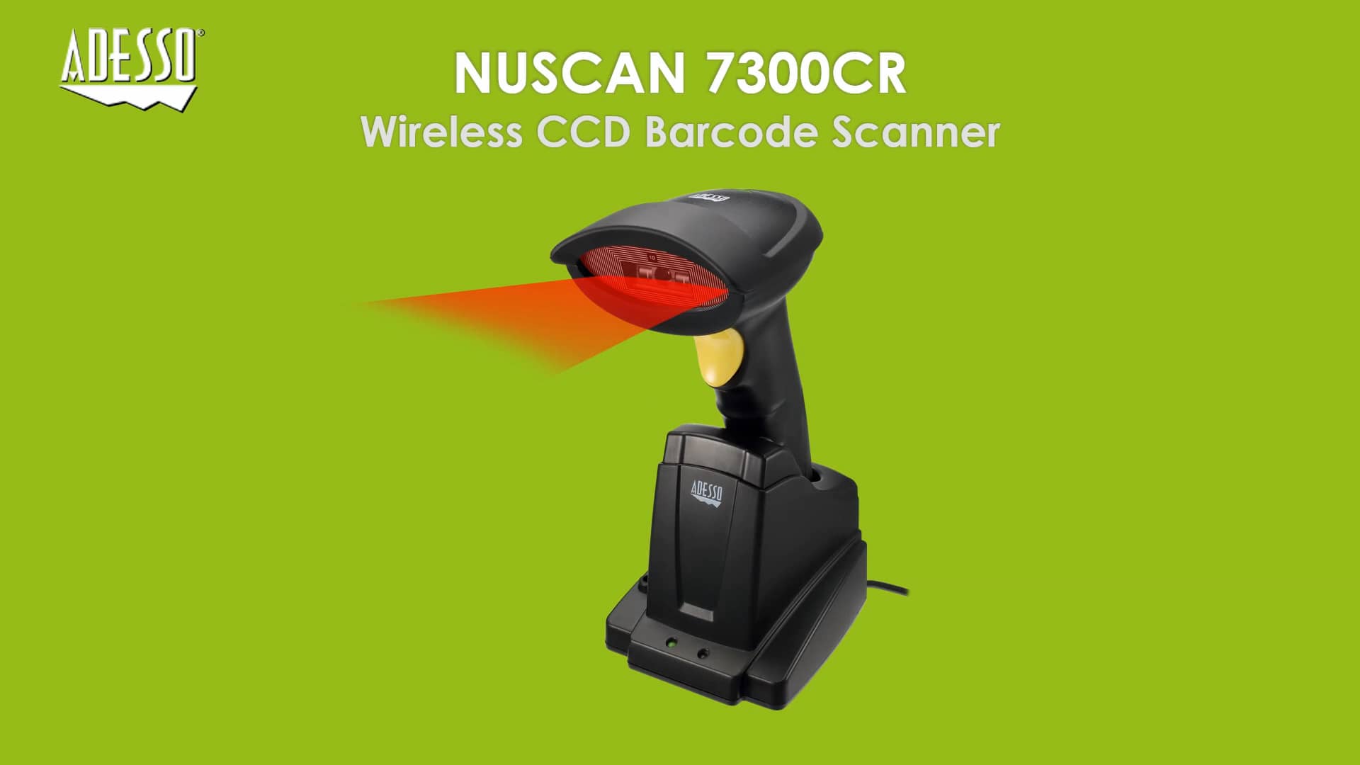 Adesso NuScan 7300CR 2.4 GHz Wireless CCD Barcode Scanner on Vimeo