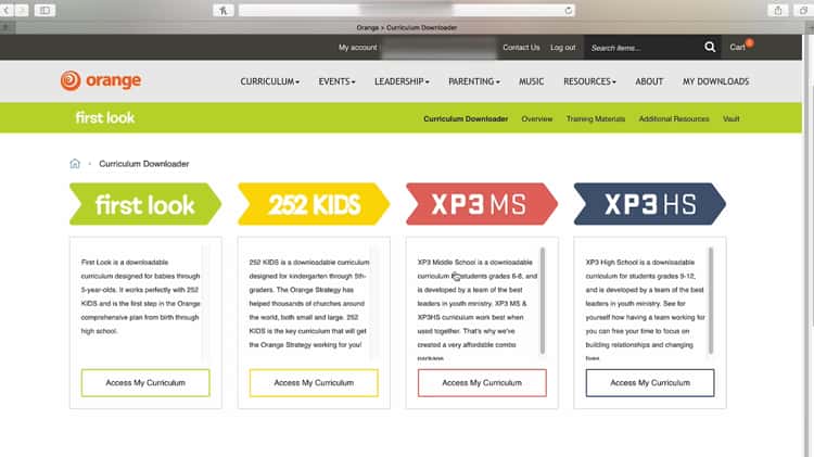 Orange Curriculum Xp3