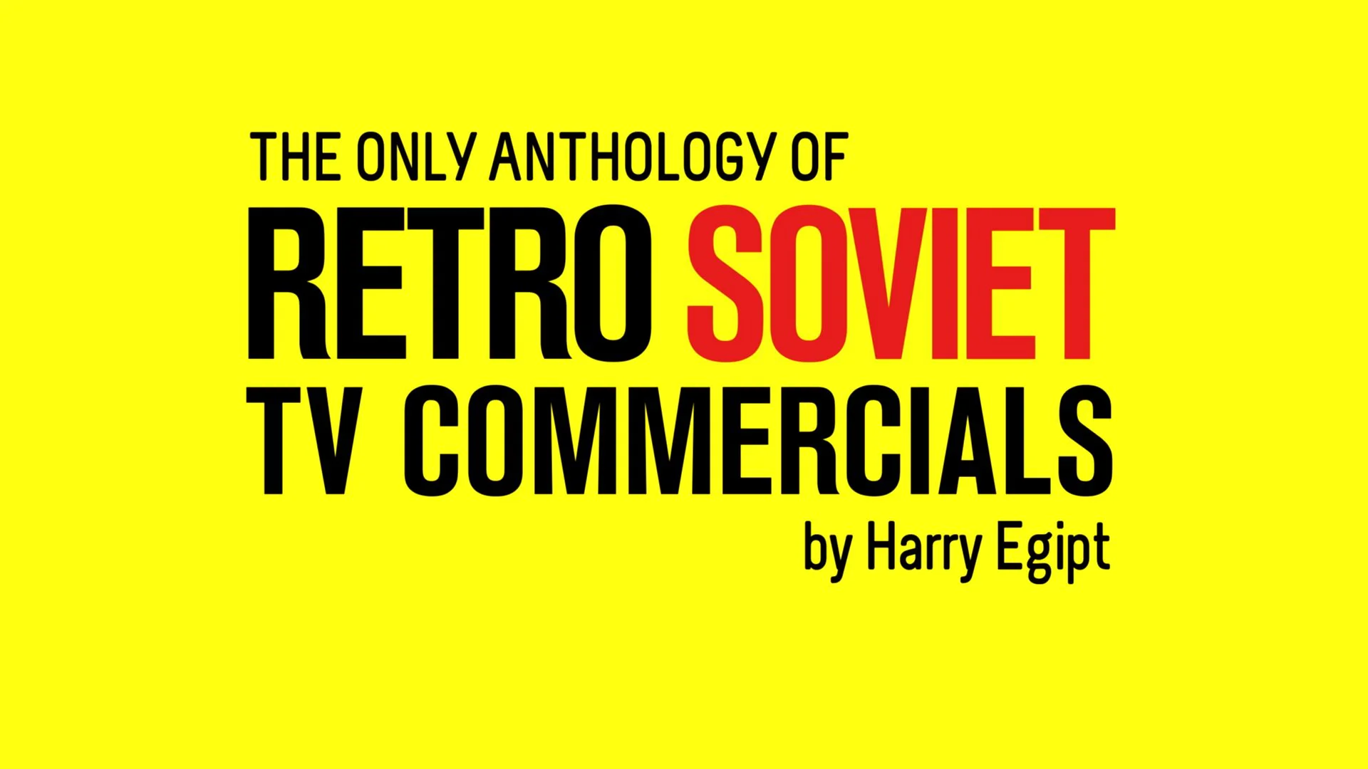Retro Soviet TV Commercials DVD trailer on Vimeo