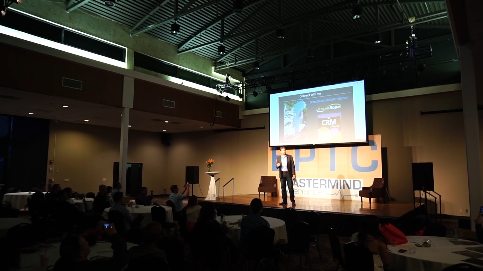 GreenRope CEO and author of CRM for Dummies, Lars Helgeson speaking at ...