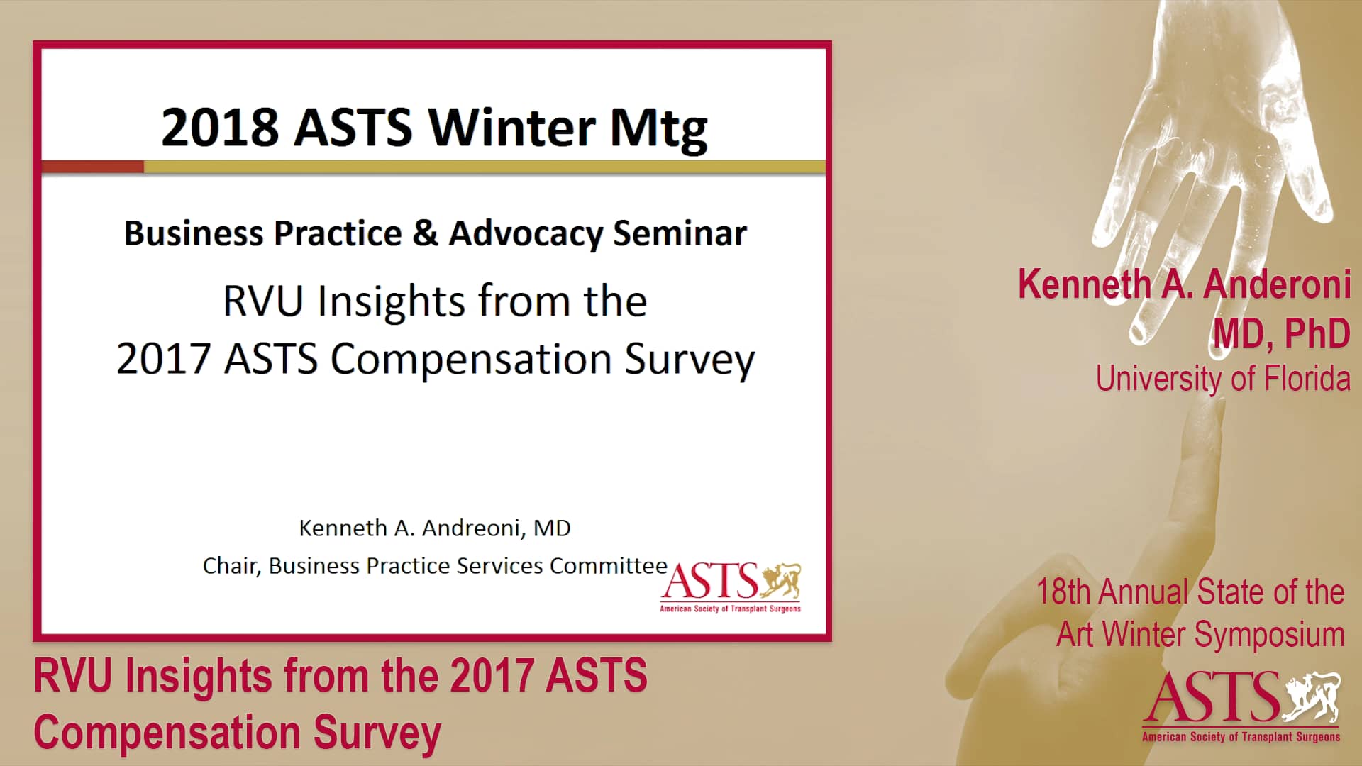 WS2018_RVU insights from the ASTS compensation survey - Kenneth ...